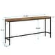 71-Inch Long Narrow Console Table, 37.4 Inches Height Bar Table - Bed ...