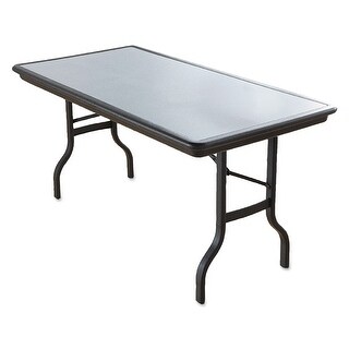 Indestructable Ultimate Folding Table, 60 x 30 x 29, Granite/Black - 60 ...