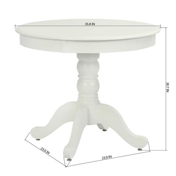 Homy Casa French Style Round Solid Wood Dining Table - Bed Bath ...