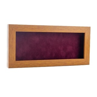 12x24 Shadow Box Frame Light Brown Wood | 3/4" Usable Display Depth ...