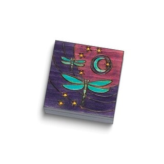 Curata Handcrafted Solid Wood Carved and Painted Dragonfly Keepsake Box ...