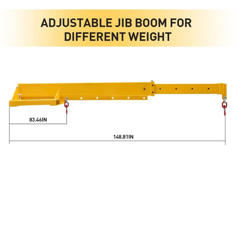 Forklift Jib Crane, Adjustable Forklift Mobile Crane Manual Telescopes ...