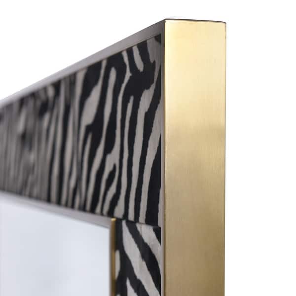 zebra print mirror