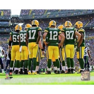 Green Bay Packers 2017 Huddle Photo Print Item Varpfsaaum109 - Bed Bath ...