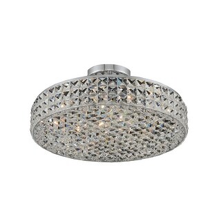 Allegri 032841-FR001 Loro 16" Wide Semi-Flush Ceiling Fixture with ...