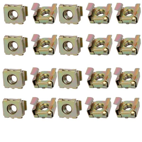 20pcs M5 Carbon Steel Captive Cage Nut for Server Shelf Cabinet - Brass ...