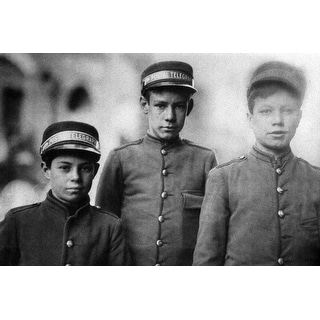 Telegraph Boys for The Postal Telegraph Company Black and White Gallery ...