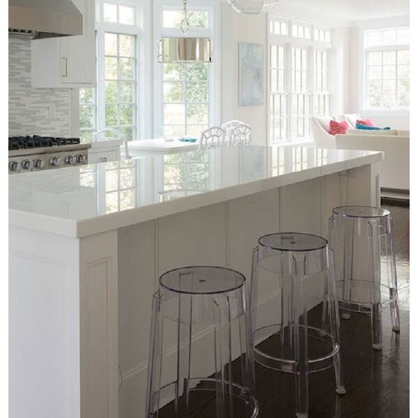 Ghost Clear Stool Backless (Set of 4) - Bed Bath & Beyond - 35473795