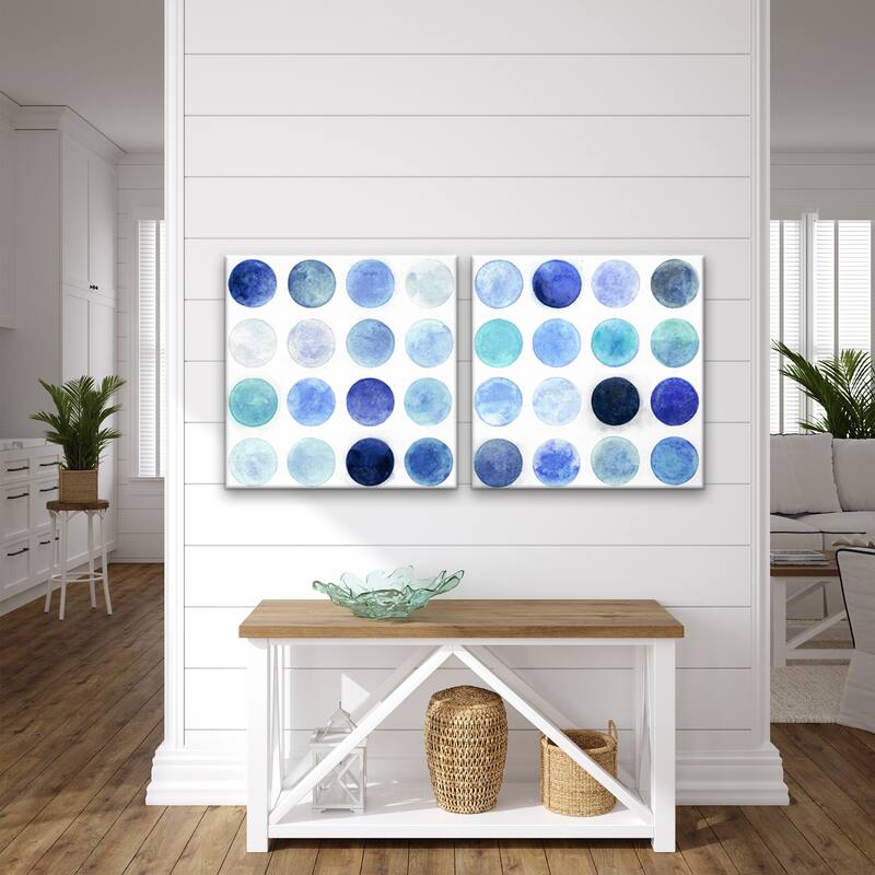 'Blue Moons I/II' Wrapped Canvas Wall Art Set by Norman Wyatt Jr ...