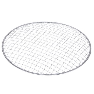 5pcs Round BBQ Grill Net 10.6" Dia Galvanized Iron Barbecue Mesh Mat ...