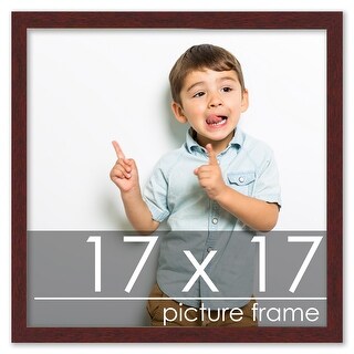 17x17 Traditional Mahogany Wood Picture Square Frame - Bed Bath ...