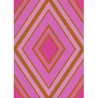 Ahgly Company Machine Washable Transitional Pink Lemonade Pink Area ...