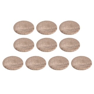 Wood Button Plugs 1 Inch Oak Hardwood Screw Hole Furniture Plugs 10 Pcs ...