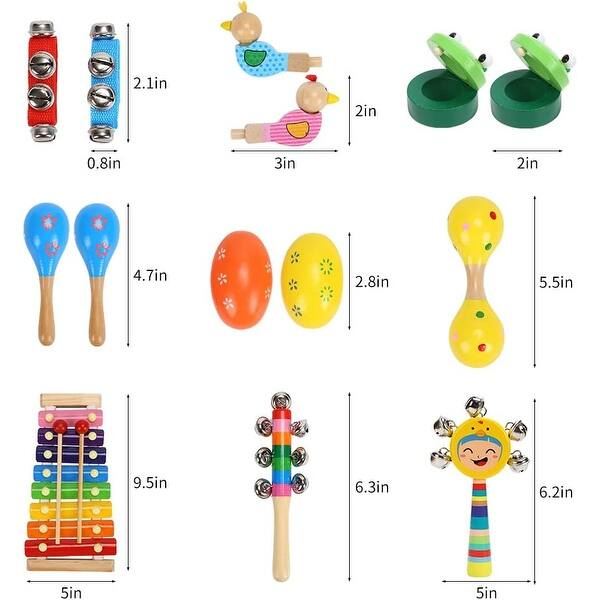 Toddler Musical Instruments Toys , Wooden Percussion Instruments for ...