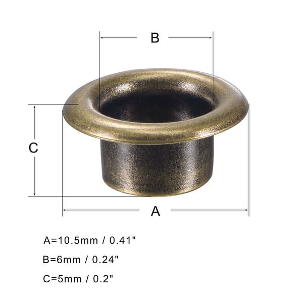 Grommets Eyelets with Washers Kit, Copper Grommet Chrome Plated for ...