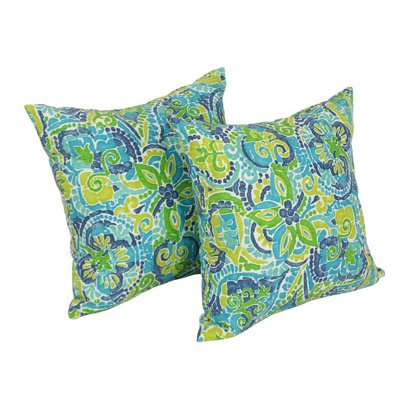 17-inch Outdoor Throw Pillows (Set of 2, Multiple Patterns) - On Sale ...