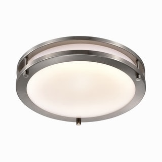 2-Light Flush Mount Ceiling Light with Clear Hammered Glass - On Sale ...