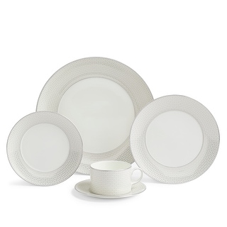 Wedgwood Gio Platinum Dinnerware Set, 5 Pieces - Bed Bath & Beyond ...