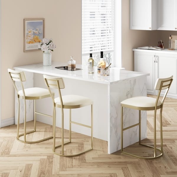 dining room set with stools