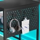 Reversible Computer Desk with Keyboard Tray & Pegboard & Storage Bag ...