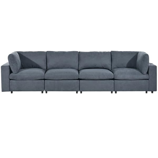 Modular Sofa with Wireless Charging and Built-in Bluetooth Speaker in ...