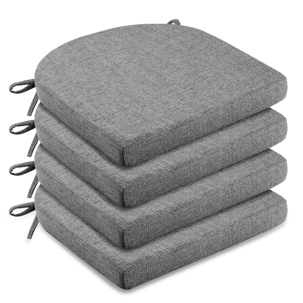 Chair Cushions for Dining Chairs 4 Pack Memory Foam Chair Pads with Ties and Non Slip Backing Seat Cushion 16 X16 X2 Bed Bath Beyond 40505290