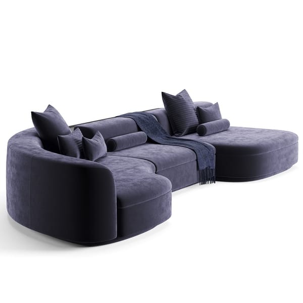 Modern Piaf Sofa Velvet Sofa - Bed Bath & Beyond - 38345195