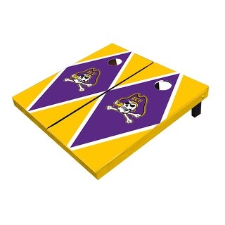 ECU Pirates Purple and Yellow Matching Diamond Cornhole Boards - Bed ...