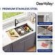 DeerValley 33" L Undermount Workstation Single Bowl Stainless Steel ...