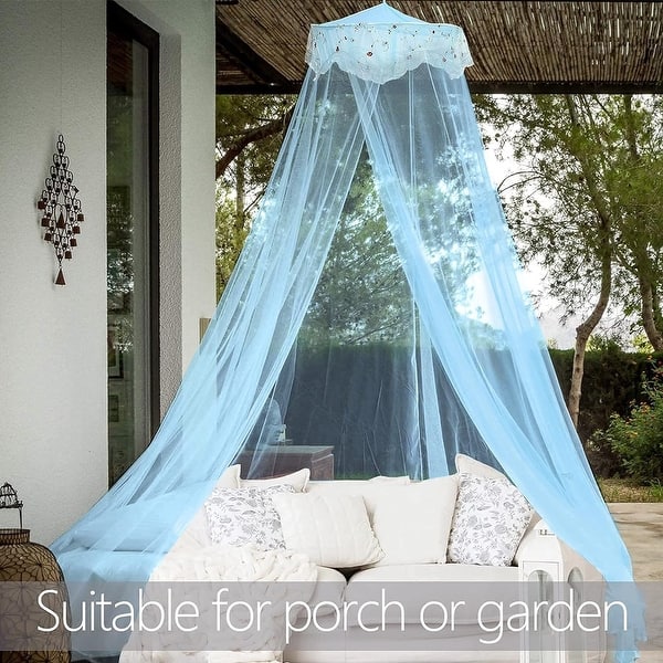 blue bed canopy