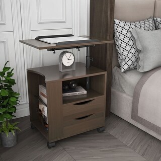 Height Adjustable Overbed End Table - Bed Bath & Beyond - 35257699
