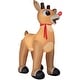 Gemmy Christmas Airblown Inflatable Standing Rudolph w/Scarf Colossal ...