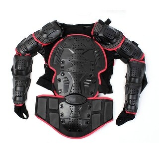XL Red Full Body Armor Shirt Motorcycle Protector Jacket Motocross Back ...