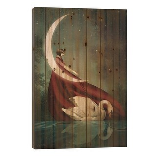 Moonlight Shadows Print On Wood by Catrin Welz-Stein - Multi-Color ...