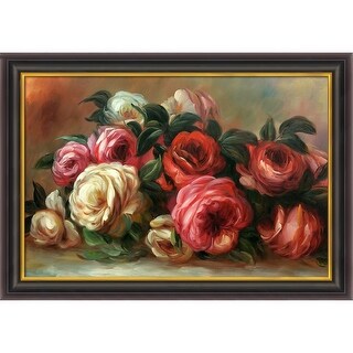 Pierre-Auguste Renoir 'Discarded Roses' Hand Painted Oil Reproduction ...
