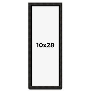 10x28 Shadow Box Black Rustic Barnwood Display Frame | 1.125 Inch - Bed ...