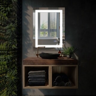 LED Bathroom Vanity Mirror with Light,28*36 inch, Anti Fog, Dimmable ...