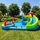 Aoxun 14' x 17' Large Inflatable Water Slide with Splash Pool - Bed ...
