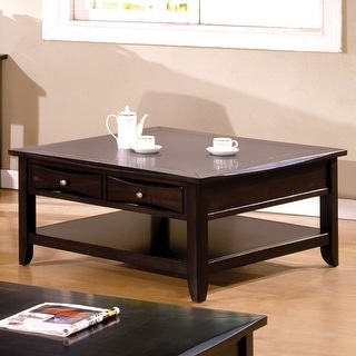 Wooden Square Cocktail Coffee Tables in Espresso - Bed Bath & Beyond ...