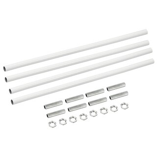 4 Set M10 Threaded Extension Rod Kit Round Sleeve with Pipe Hex Nut ...