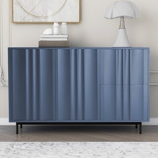 Wave Pattern Storage Cabinet for Entrance and Living Room - Bed Bath ...