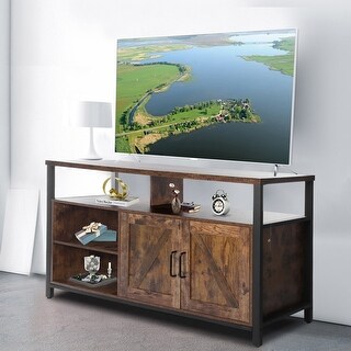 Entertainment Center, For Living Room3 Cubby TV Stand With 2doors, 58 ...