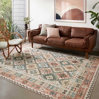 Alexander Home Escalante Southwestern Border Area Rug - Bed Bath ...