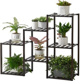 Plant Stand Indoor Plant Stands Bamboo(Brown) - Bed Bath & Beyond ...