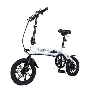 Electric Folding Bicycle Moped White Electric Bike E-bike 36V 8AH - Bed ...