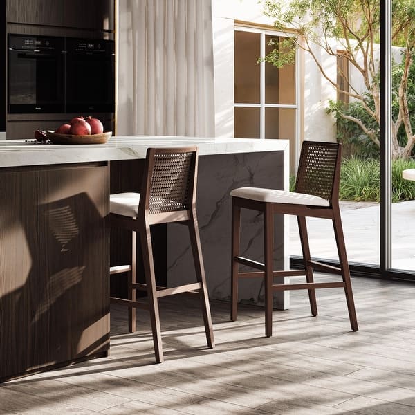 Urbia Nardia Cane Counter Stool - Bed Bath & Beyond - 39379058