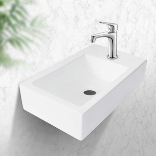 Rectangle Wall Mount Bathroom Sink - Bed Bath & Beyond - 38442625