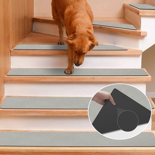 15 Pack Rug Step Carpet Treads,Anti Slip Step Mats Pads,30x8 in,Grey ...