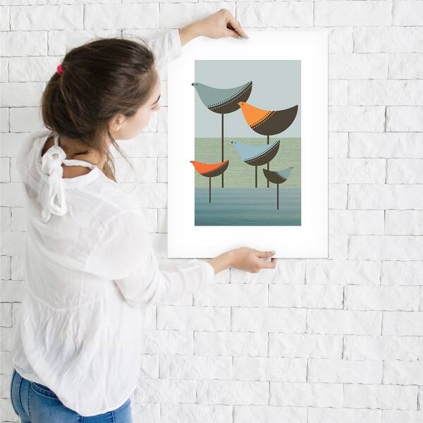 Americanflat - Wading Birds by Visual Philosophy - 16"x20" Poster Art ...