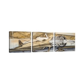 iCanvas "Biplane" by Kelsey Hochstatter 3-Piece Canvas Wall Art Set ...